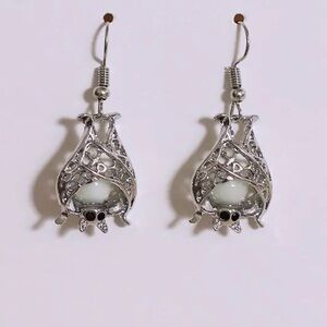 Jewelry | Glowing Bat Hanging Upside Down Lacey Mesh Lattice Wing ...